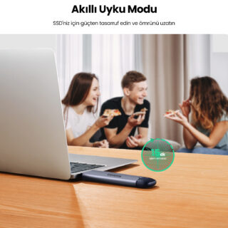 Ugreen M.2 NVME USB-A USB-C 3.1 Gen 2 M ve B + M KEY SSD Disk Kutusu ...