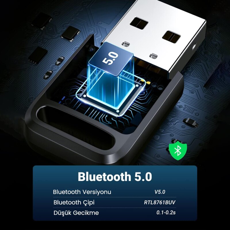 Ugreen USB Bluetooth 5.0 Mini Dongle Adaptör - Ugreen Türkiye