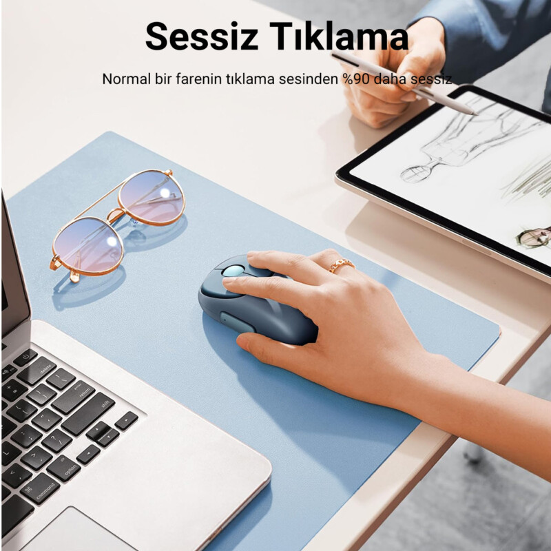 Ugreen FUN+ 4000 DPI 2.4GHz Kablosuz ve Bluetooth Şarj Edilebilir Mouse ...